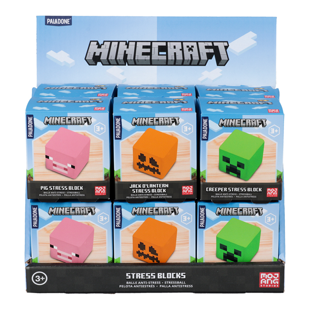 MINECRAFT STRESS BLOCKS CDU 12 – Nordic Game Supply