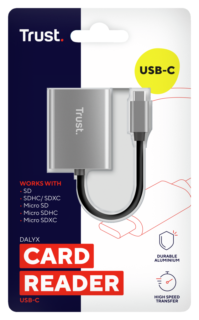 TRUST DALYX FAST USB-C CARDREADER – Nordic Game Supply