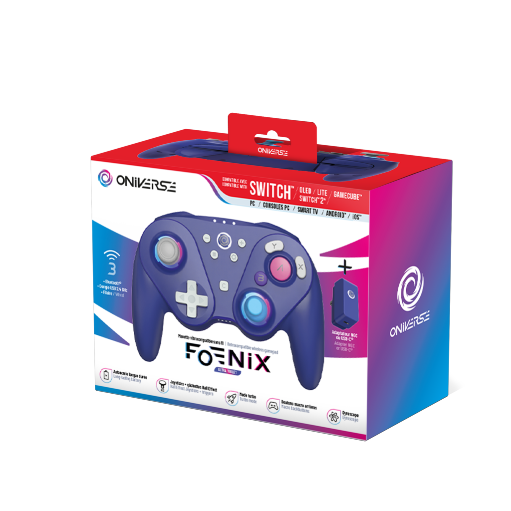 ONIVERSE NSW2 WIRELESS CONTROLLER FOENIX - VIOLET – Nordic Game Supply
