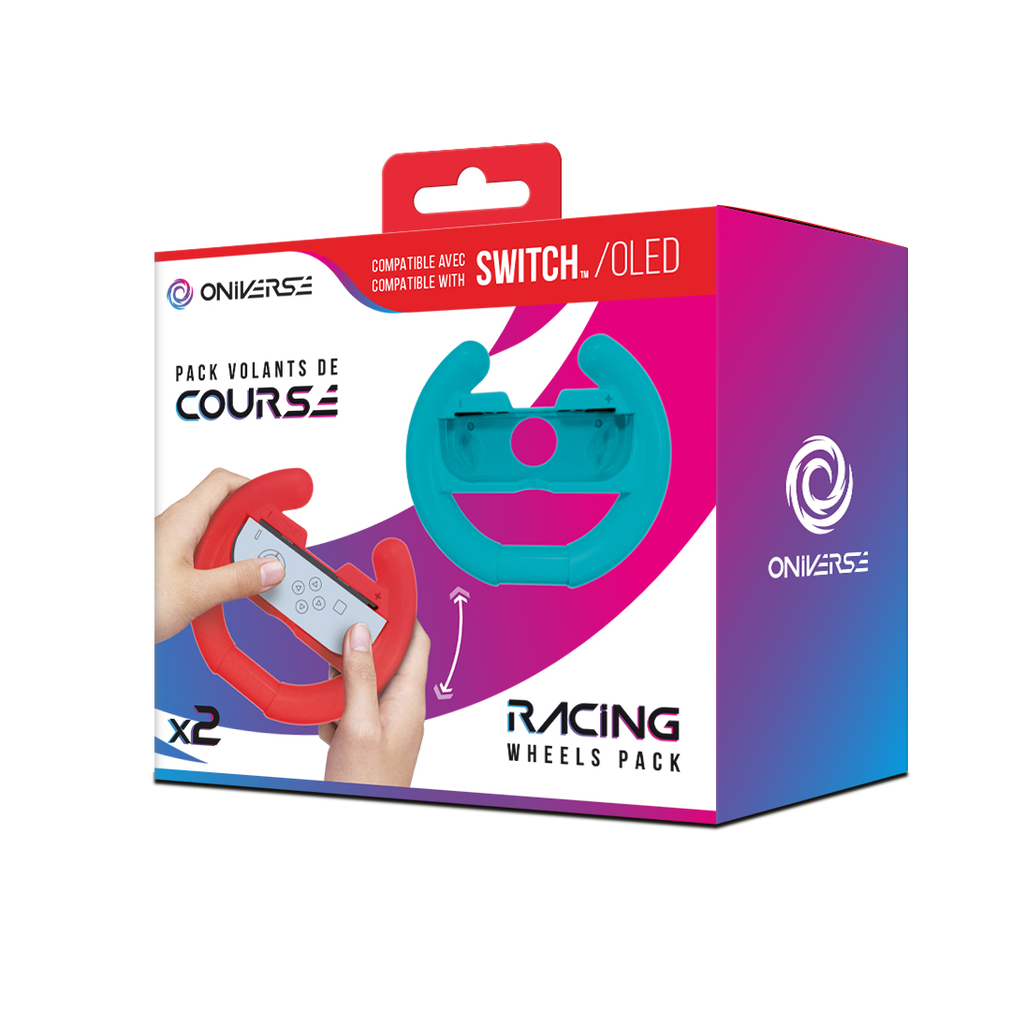 ONIVERSE NSW PACK OF 2 RACING WHEEL CONTROLLER HOLDERS - BLUE/RED ...
